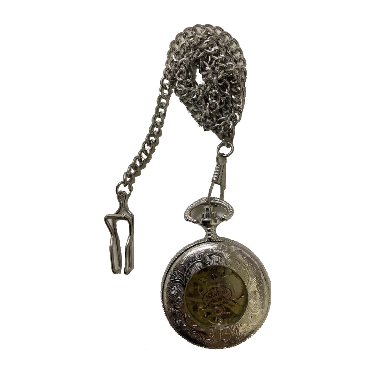 POCKET WATCH #7087 SILVER - bracelets | U.W.I Universal Wholesalers INC.