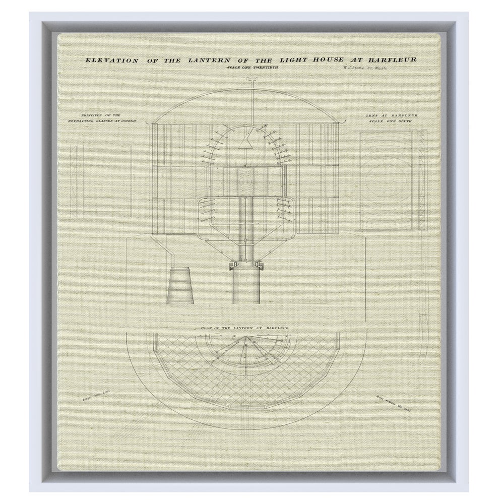 Square Lighthouse Blueprints Historic Blueprints & Diagrams