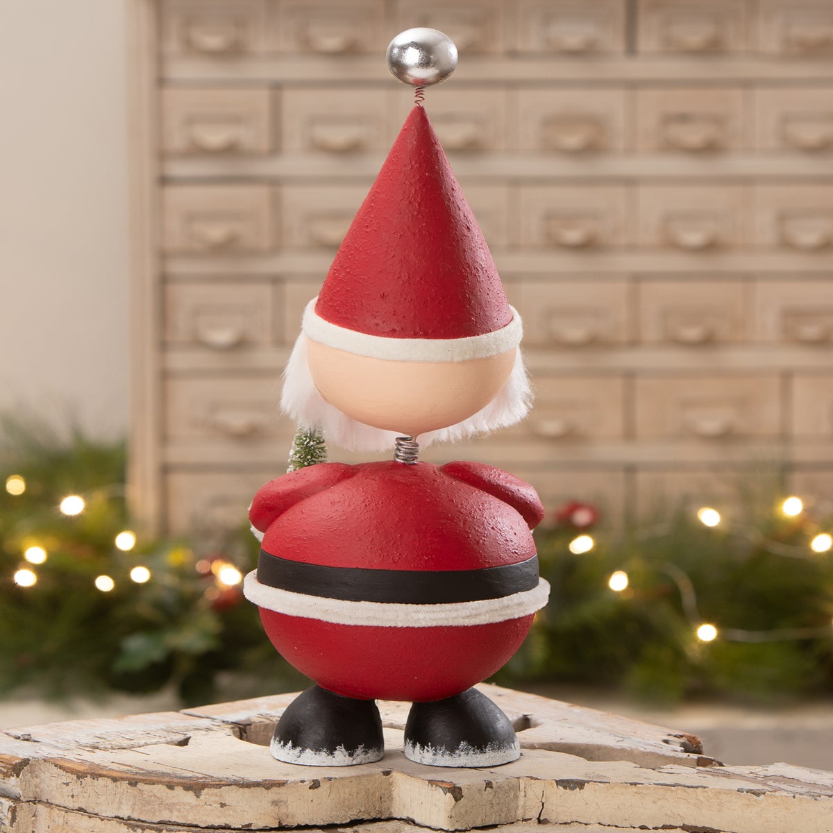 Jingle Bobble Santa Container - new christmas 2025! | Bethany Lowe Designs