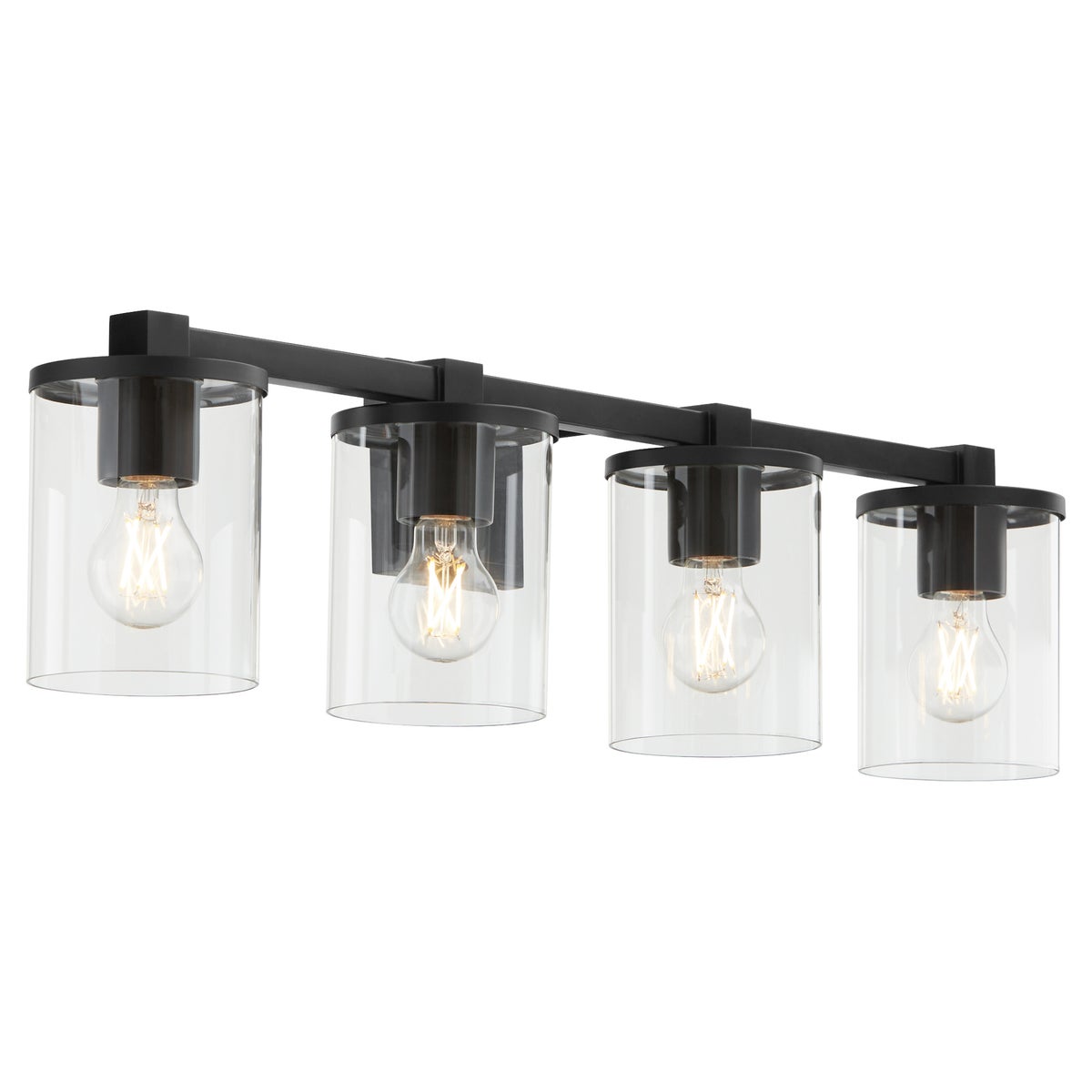 BOLTON 4 Light Vanity - Matte Black - vanity | Quorum International