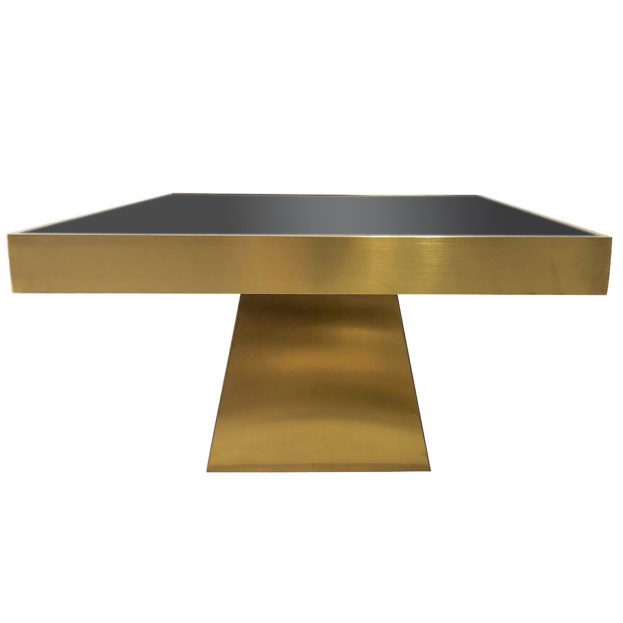 Black glass gold coffee table store