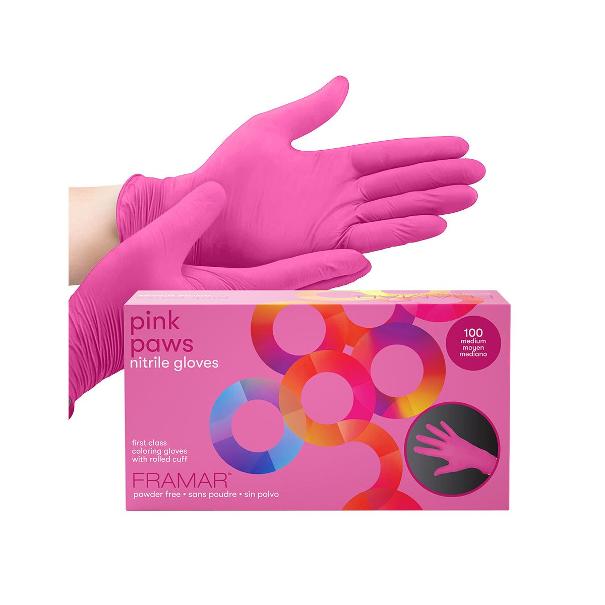 @Pink Paws Nitrile Gloves Med 100Box GLV-PP-MED CR20 - ccrd | CanRad ...