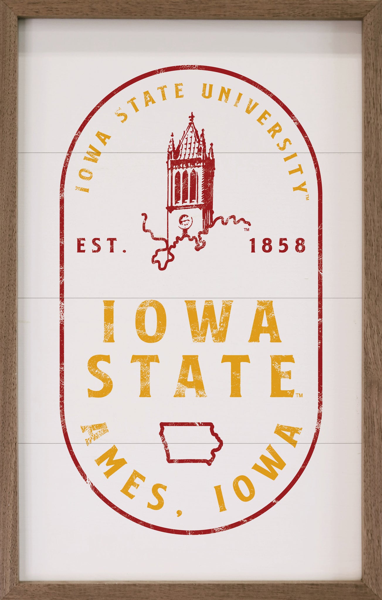 Stamp Poster Campanile Iowa State University - iowa state university ...