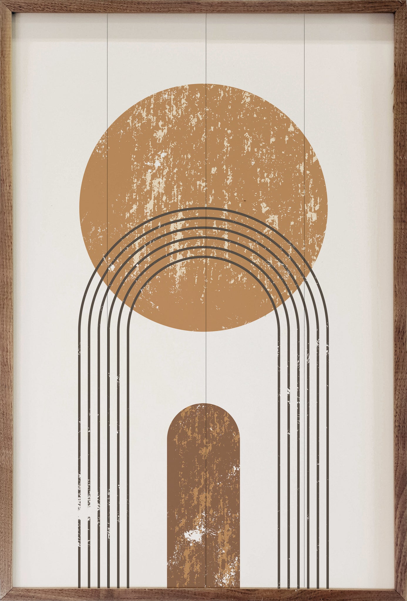 Sunset And Rainbow Boho Abstract - art | Kendrick Home