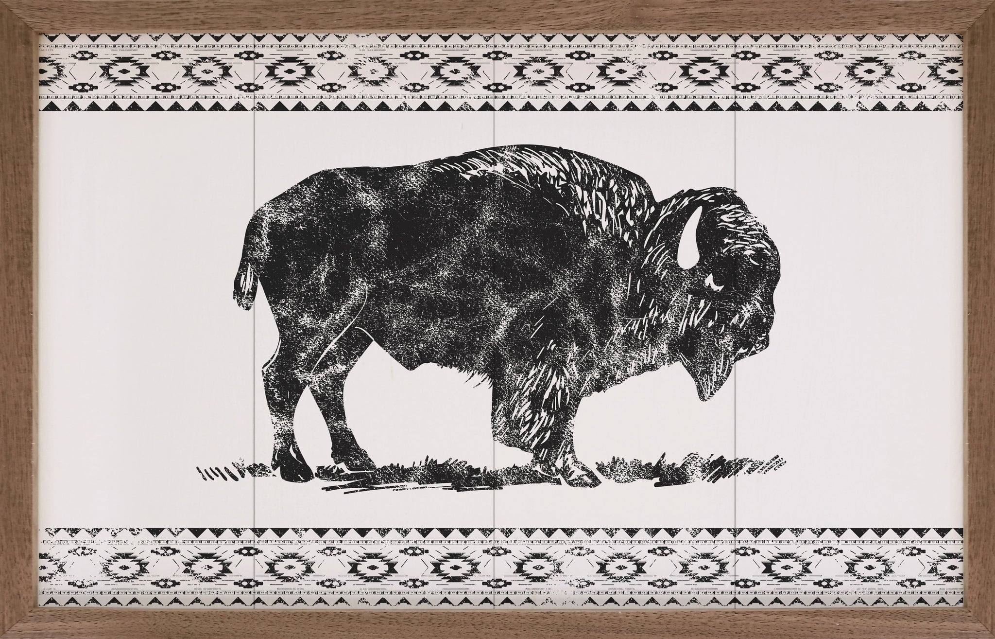 Bohemian Buffalo Print - western | Kendrick Home