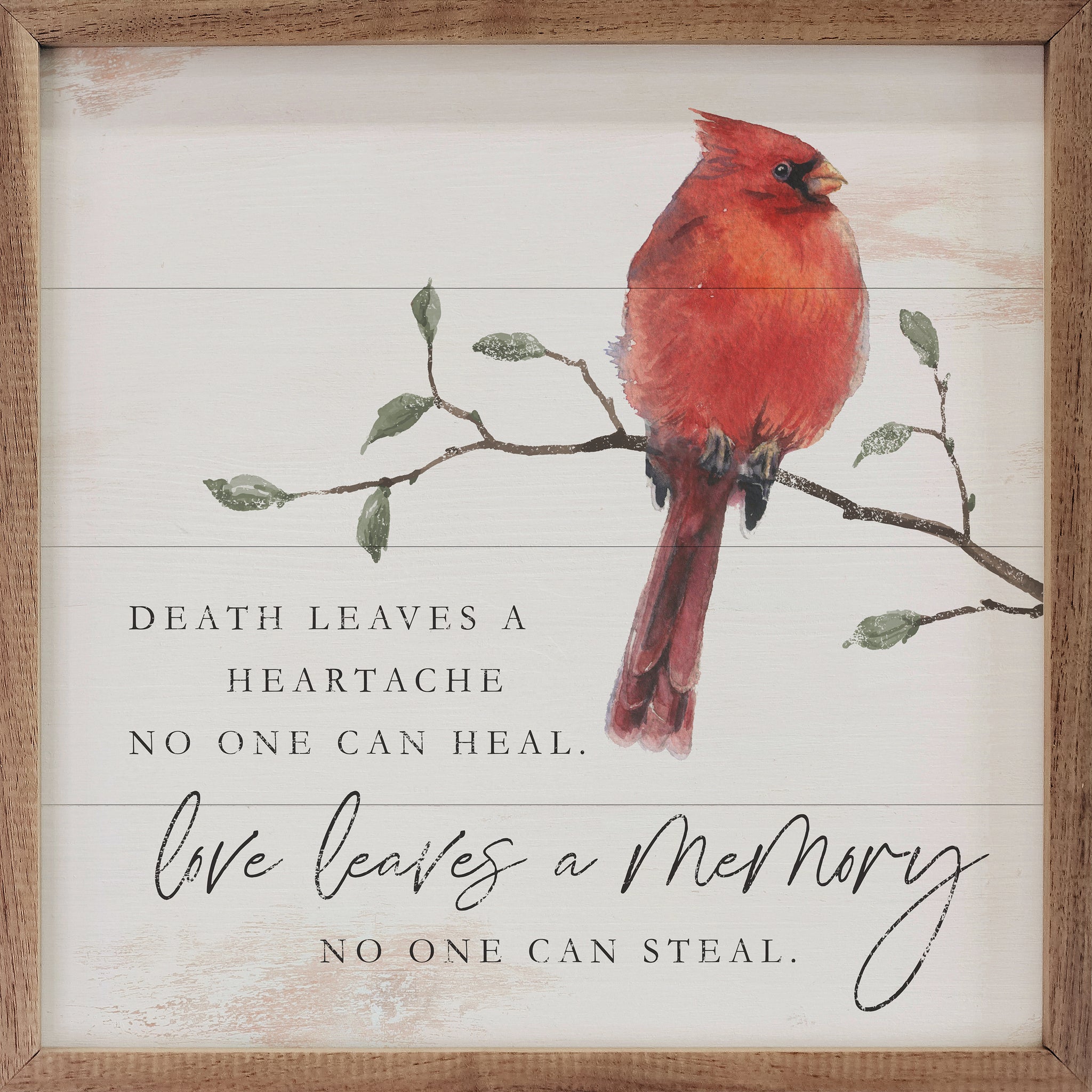 Love Leaves A Memory Whitewash - memorial | Kendrick Home