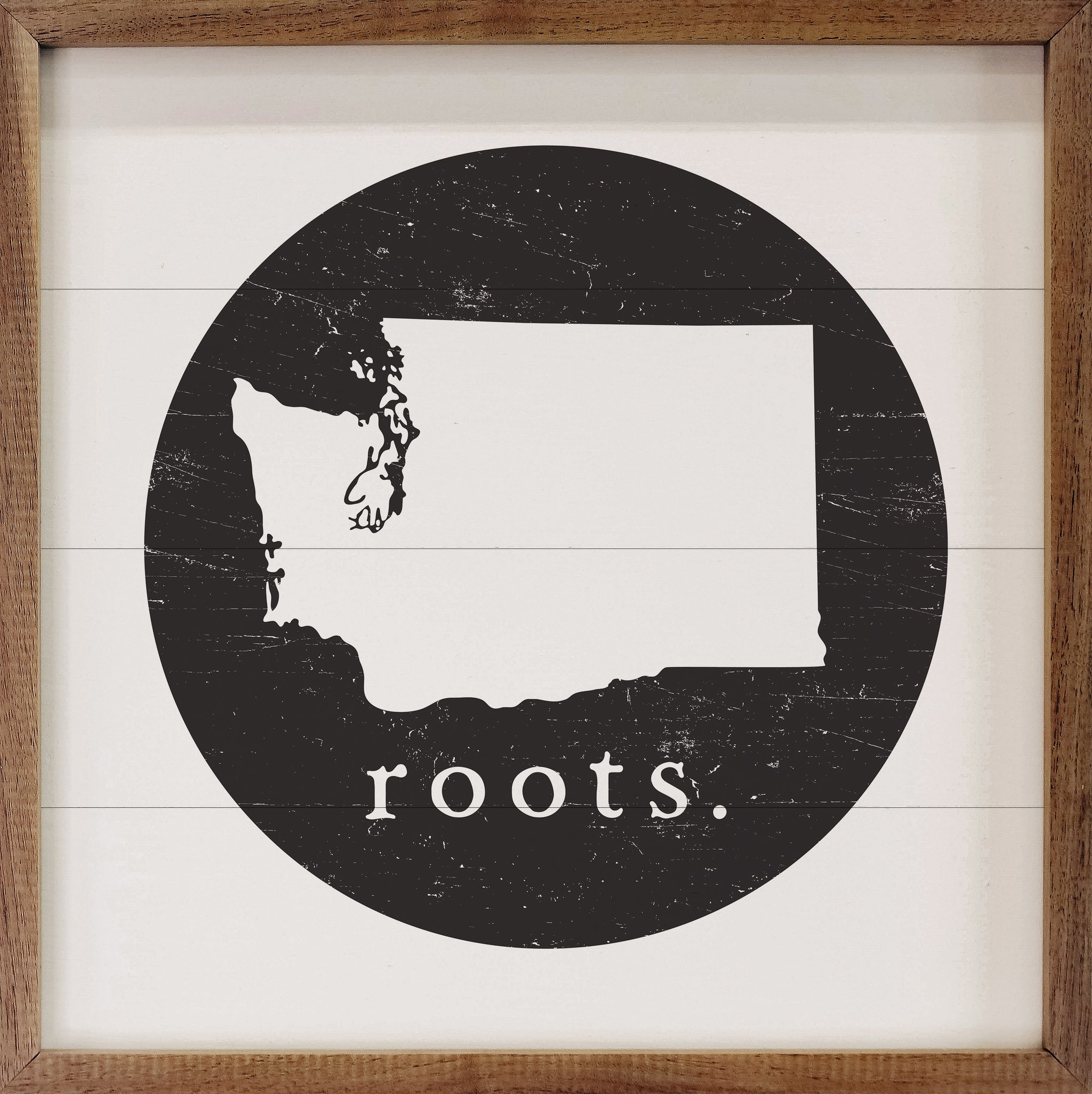 Personalized State Roots White - state | Kendrick Home