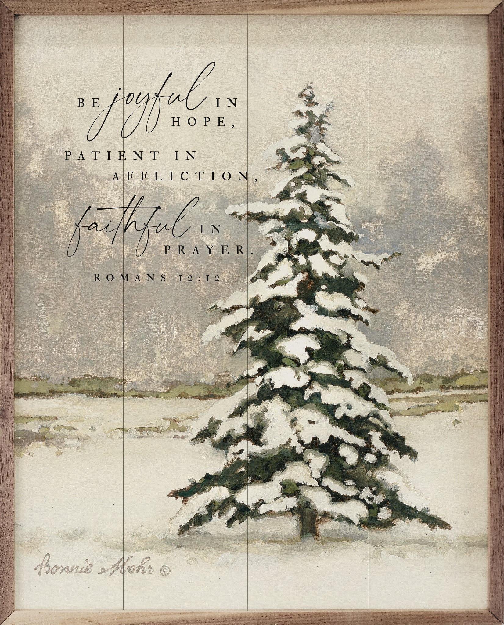 Be Joyful In Hope Winter Tree By Bonnie Mohr - best sellers seasonal ...