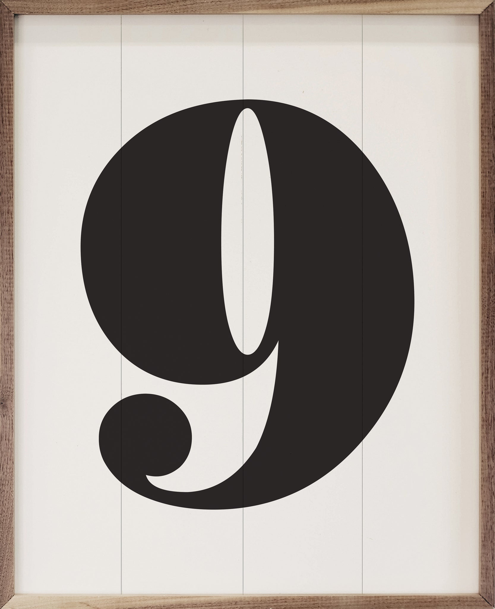 Classic Number Nine White - letters & numbers | Kendrick Home