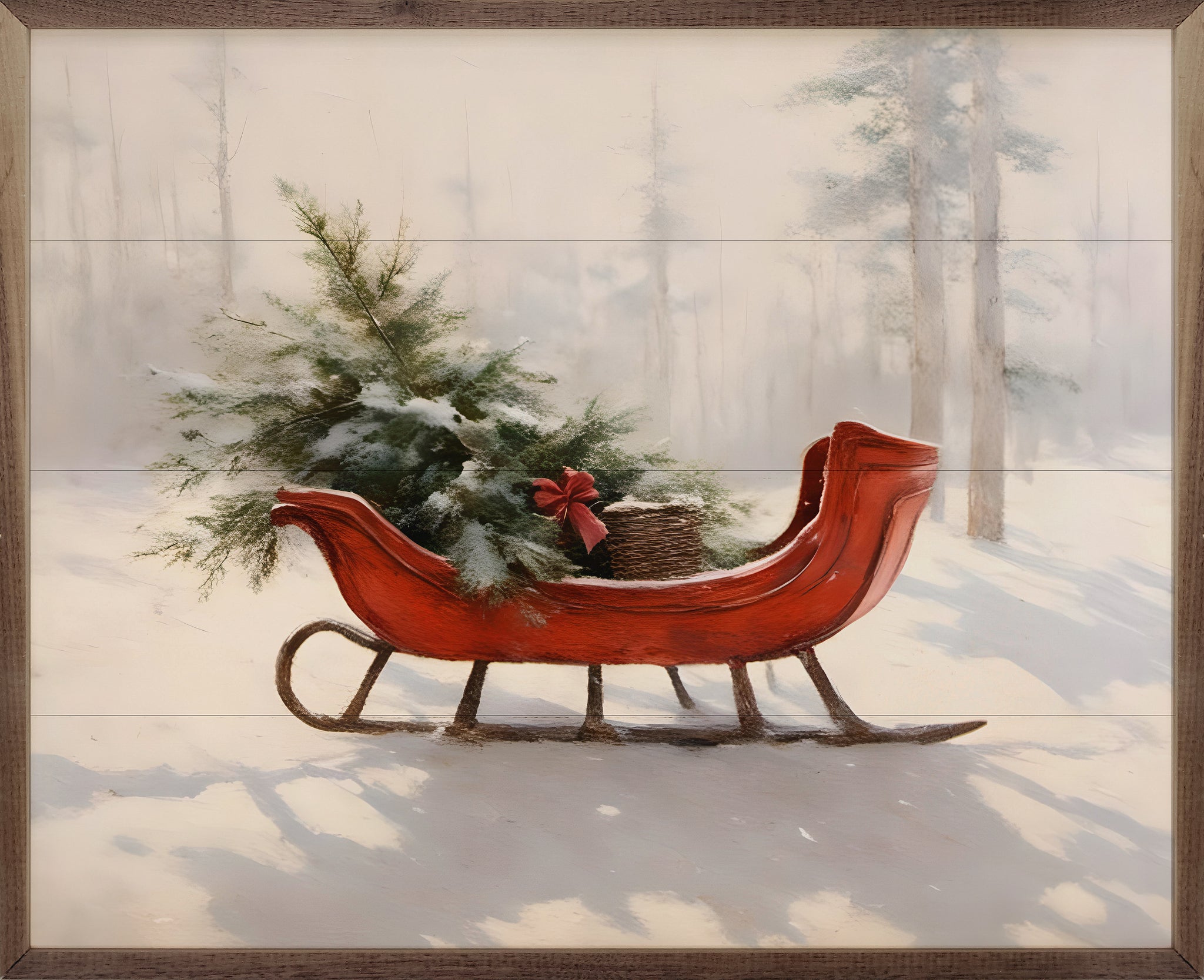 Beautiful Red Sleigh - new seasonal | Kendrick Home